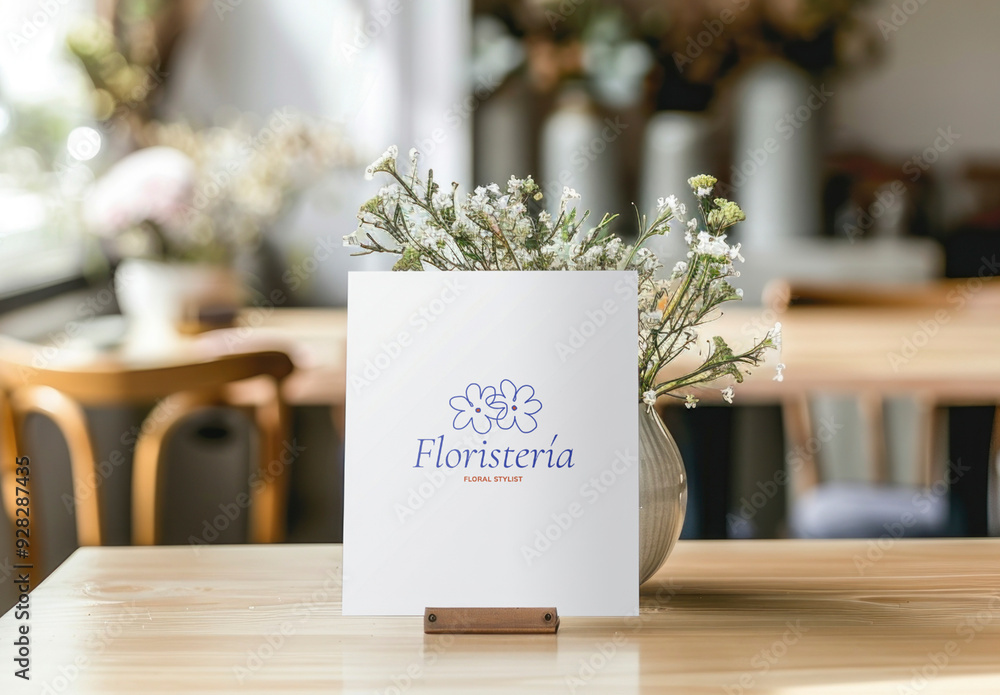 Tabel Menu Mockup With Generative AI Stock Template | Adobe Stock