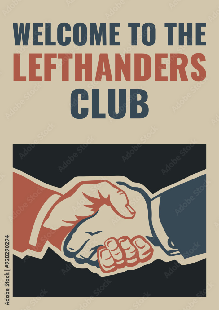 Welcome to the Lefthanders Club, International Lefthanders Day Poster ...