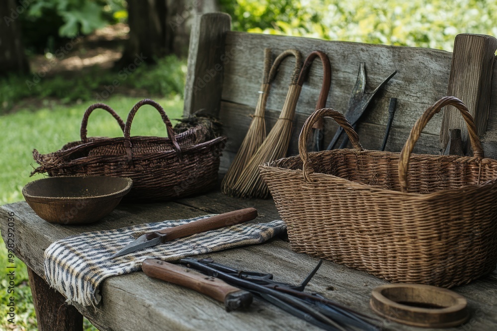 Farm Tools in Use: Capture the tools used for farming, like hoes ...