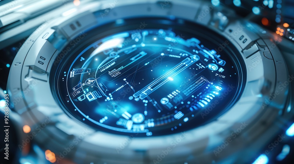 A futuristic monitoring system with real-time biometric data streaming ...