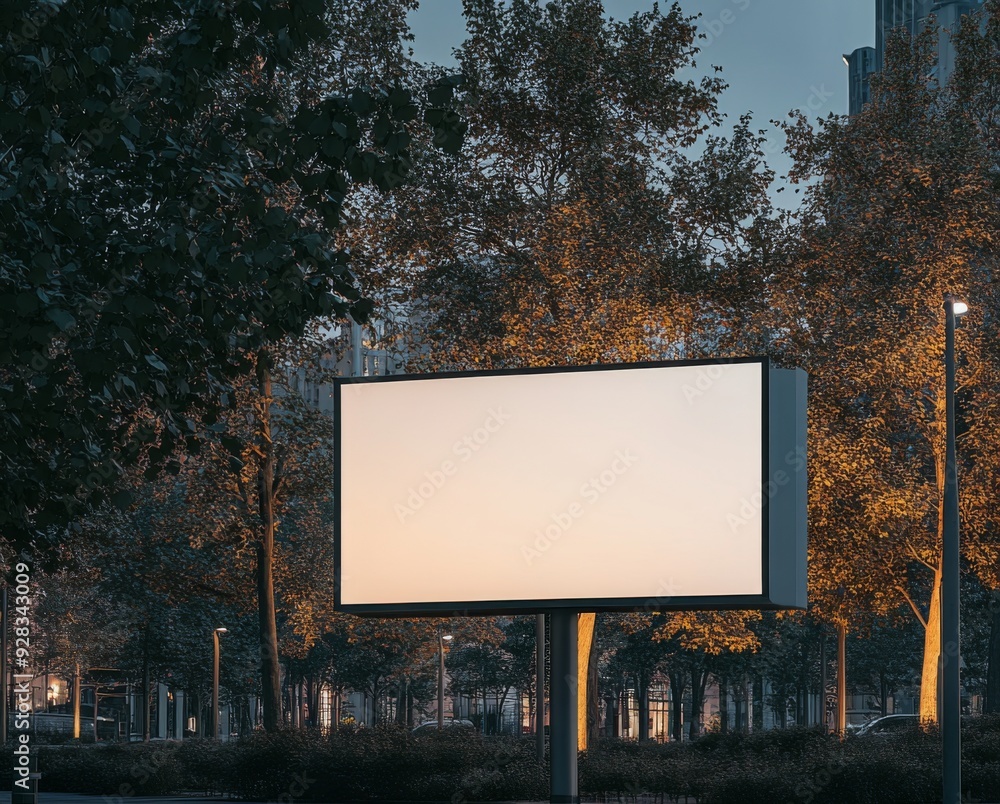 Outdoor Billboard Model Illuminated by City Twilight: A Conceptual ...