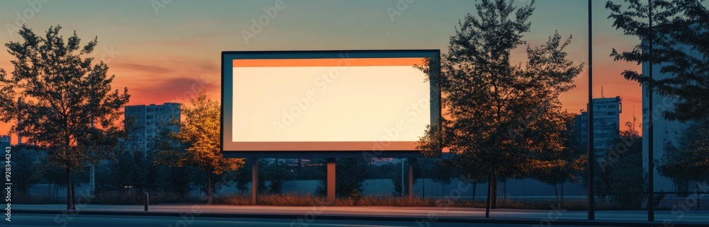 Outdoor Billboard Model Illuminated by City Twilight: A Conceptual ...