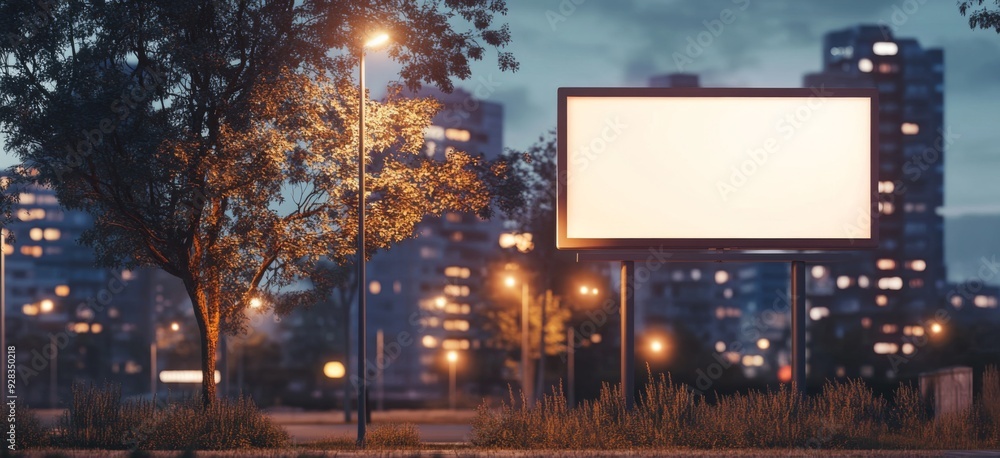 Outdoor Billboard Model Illuminated by City Twilight: A Conceptual ...