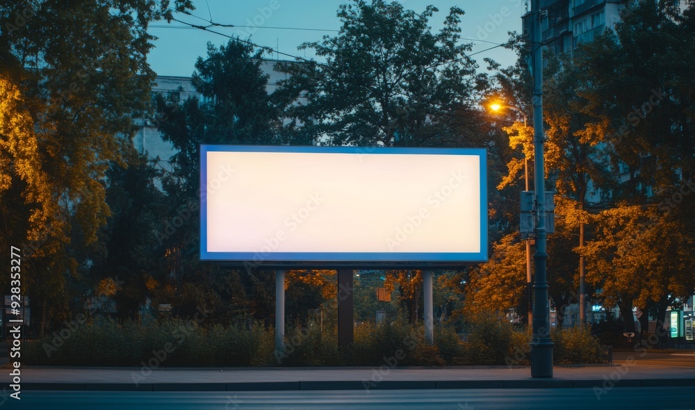 Outdoor Billboard Model Illuminated by City Twilight: A Conceptual ...