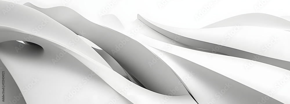 10. Dynamic arrangement of angular and curved shapes creating a modern ...