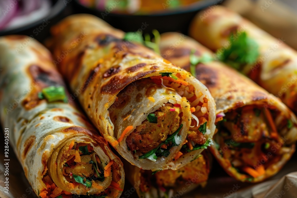 Frankies a popular Mumbai street food also known as Kathi Rolls are ...