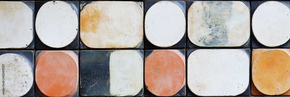Tile Sample Featuring Rounded Figures: A Detailed Showcase of Tiles ...