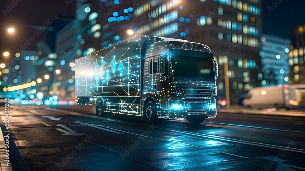 Smart Delivery Truck with Real Time Package Tracking Data Projection ...