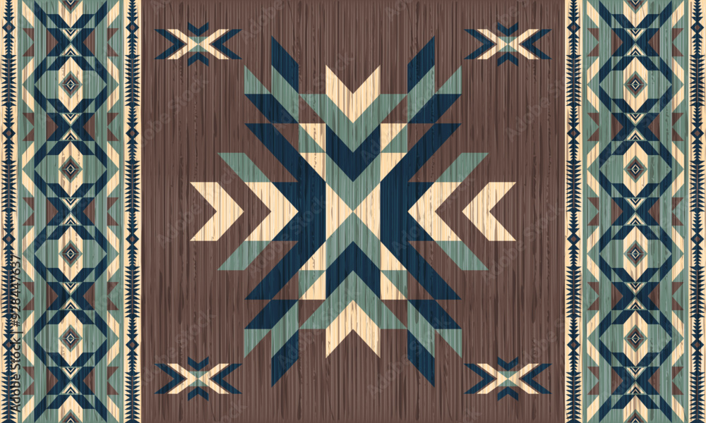 American tribal ethnic native pattern.Traditional Navajo,Aztec,Apache ...