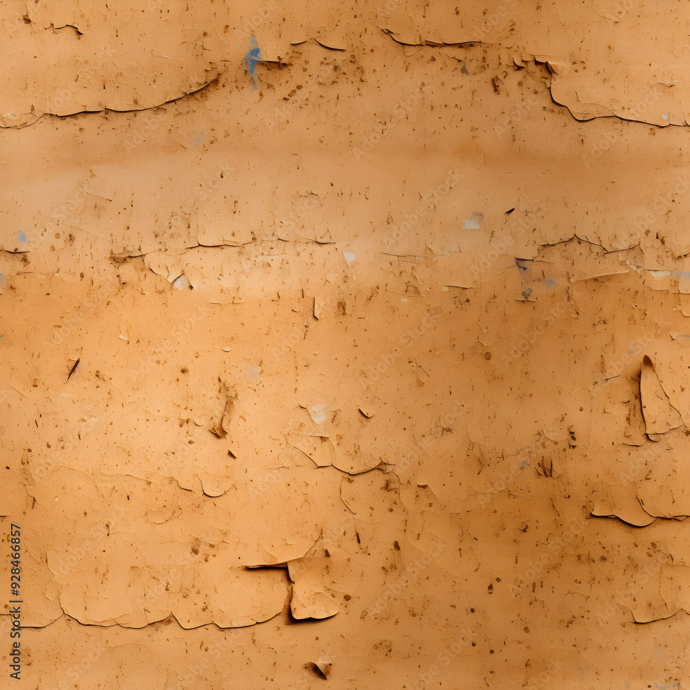 A rustic corkboard texture in earthy tones featuring peeling paint and ...