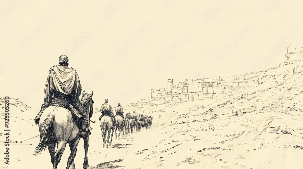 Biblical Illustration of Nehemiah Goes to Jerusalem: Nehemiah on ...