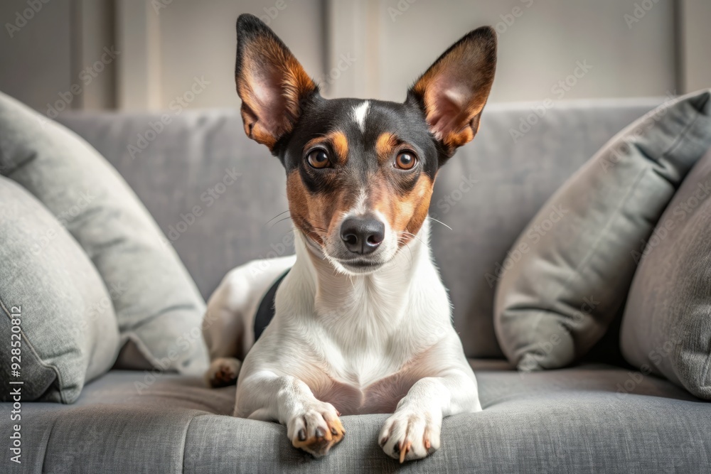 Adorable Ratonero Bodeguero Andaluz Spanish Terrier adult dog with ...