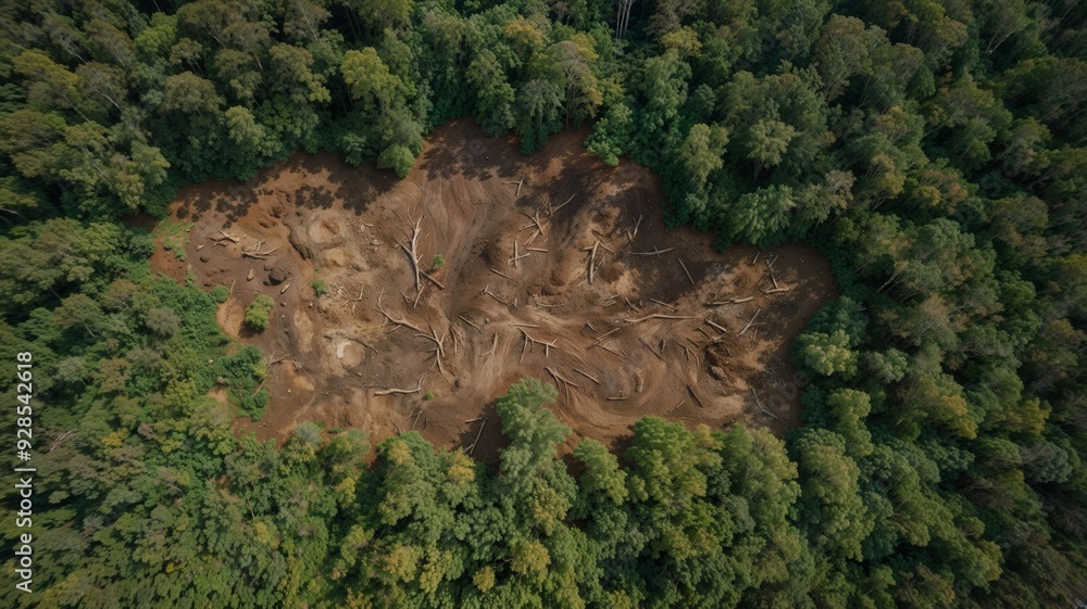 From above, the Amazon rainforest shows a stark difference between ...