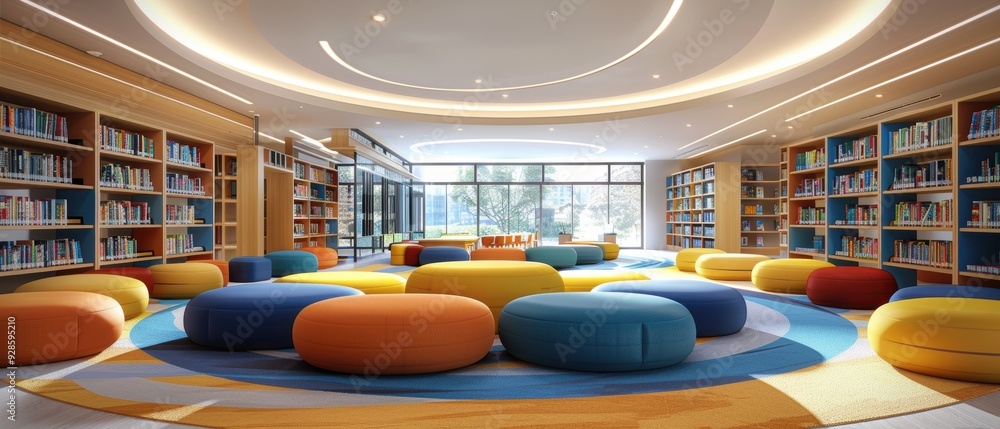 Innovative Digital Hub: Modern Library with Advanced Digital Resources ...