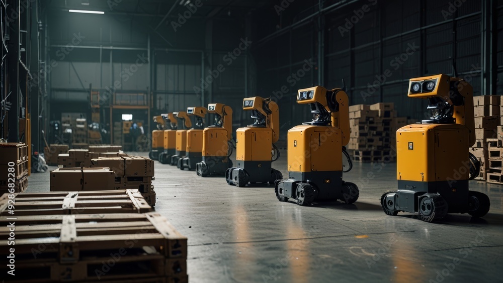 An ultra-modern robotic distribution center for mail and parcels ...