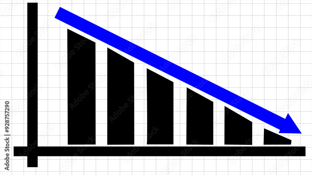 Poster Falling trend chart – Wall Art | UkPosters