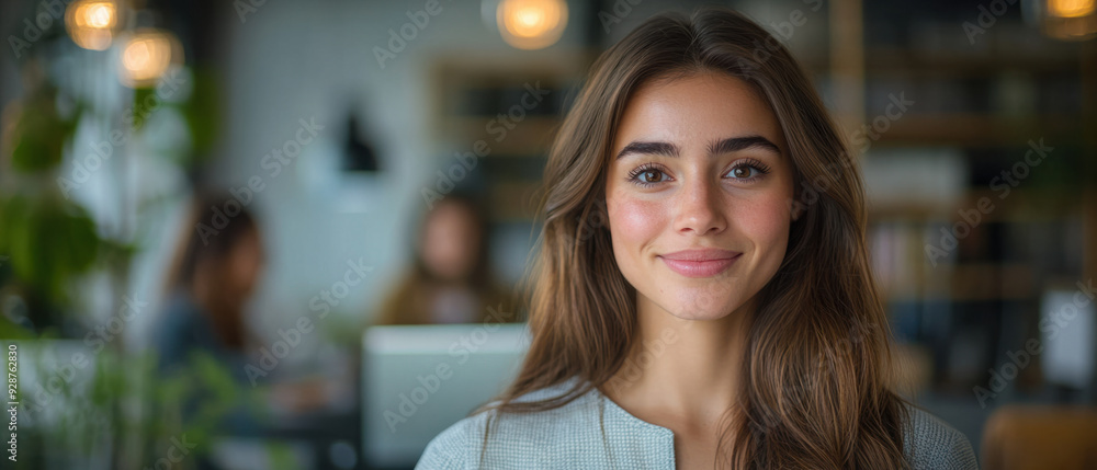 Project Coordinator, Confident female project coordinator showcases a ...