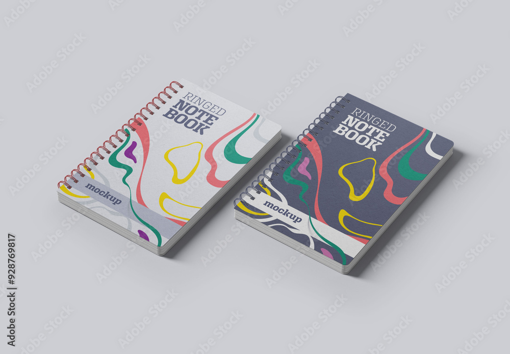 Ringed Notepad Mockup Stock Template | Adobe Stock