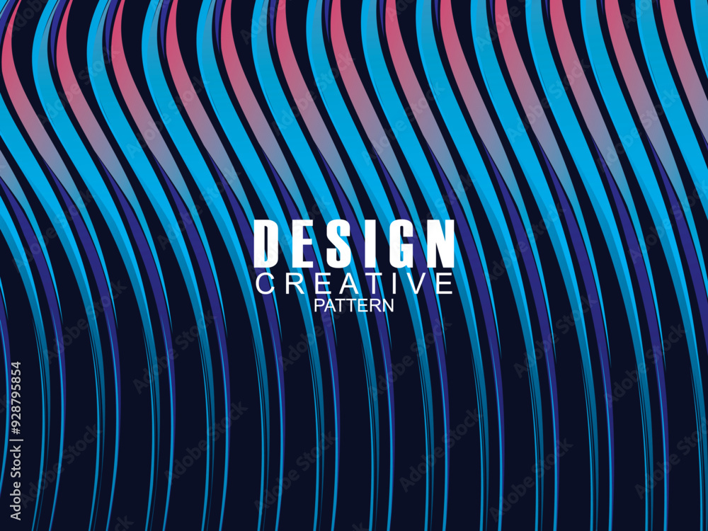 Premium background design with dark blue waving motif. Vector ...