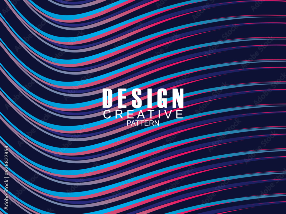 Premium background design with dark blue waving motif. Vector ...