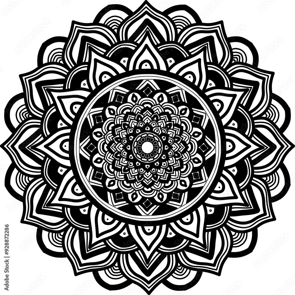 The Mandala pattern is made to represent personal and cosmological ...