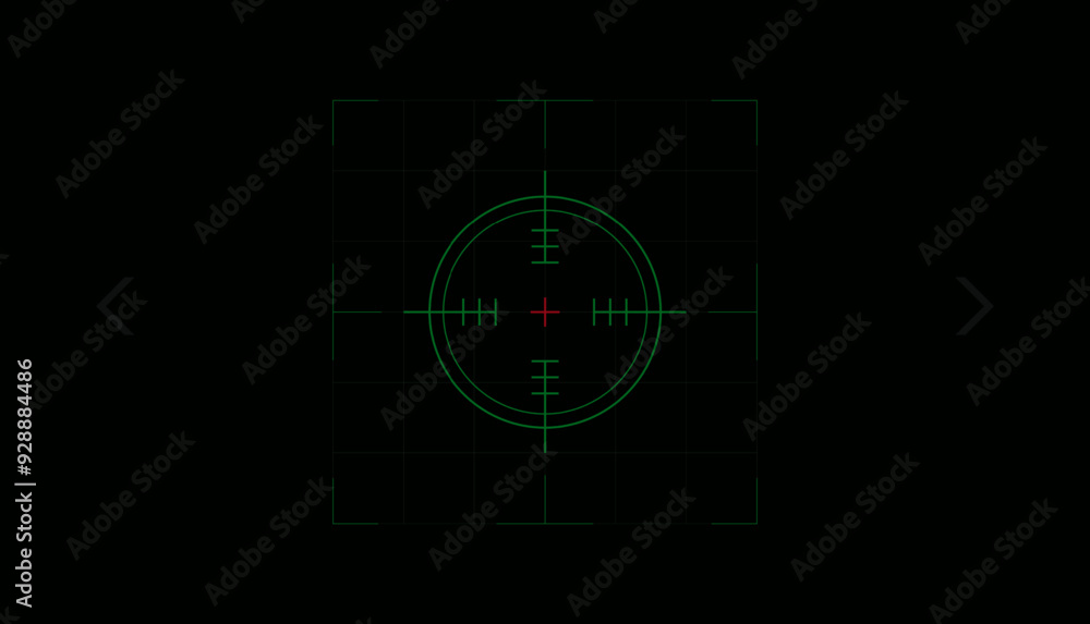 Accuracy symbol for targeting opponent or enemy, HUD user interface ...