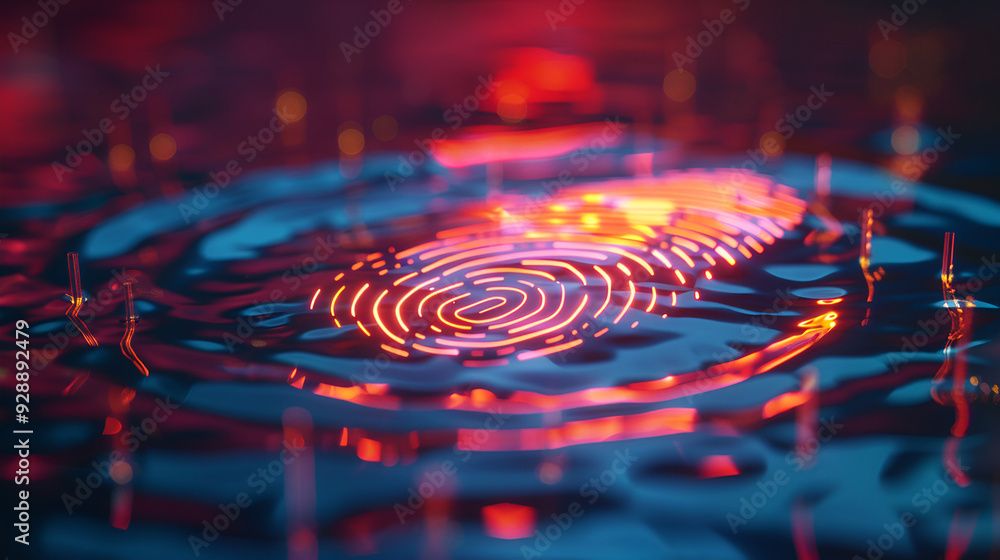 Fingerprint Biometric Scan Technology For Cyber Security Concept Finger Print Biometric