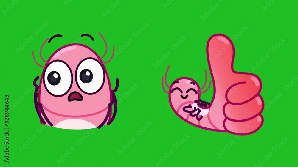 Scared and terrified shrimp sticker and shrimp sticker showing likes ...