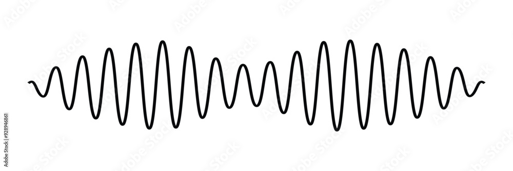 Podcast sound waves set. Waveform pattern for music player, podcast ...