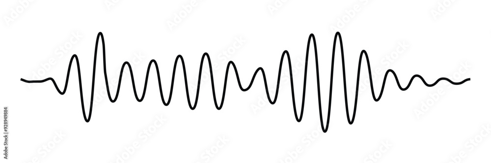 Podcast sound waves set. Waveform pattern for music player, podcast ...