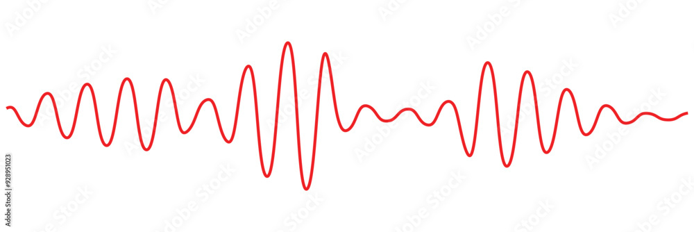 Podcast sound waves set. Waveform pattern for music player, podcast ...