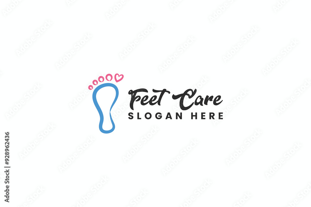 creative luxury feet care symbol logo vector design template with ...