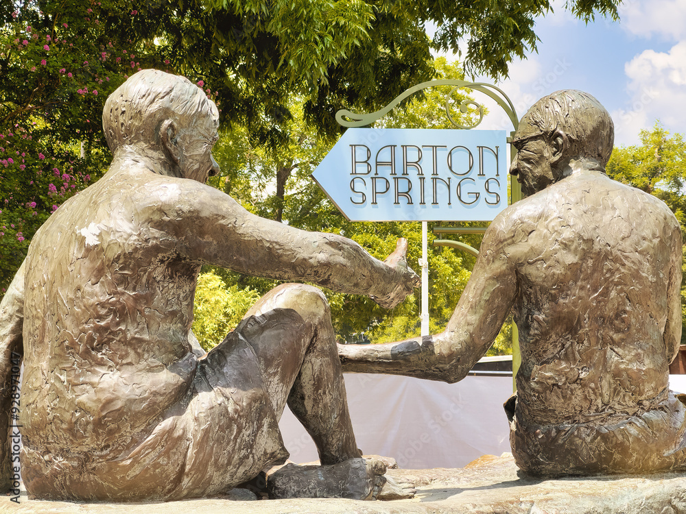 AUSTIN, TEXAS, USA - AUGUST 9, 2024: Philosopher's Rock sculpture in ...