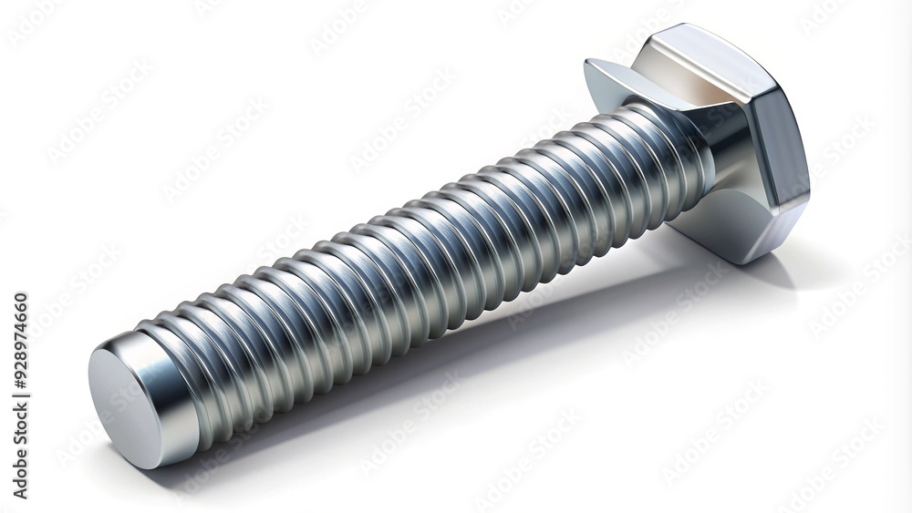 Isometric illustration of a single screw in various angled views ...