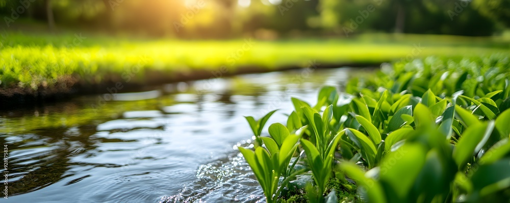 Close-up of a multi-layered water harvesting system, highlighting the ...