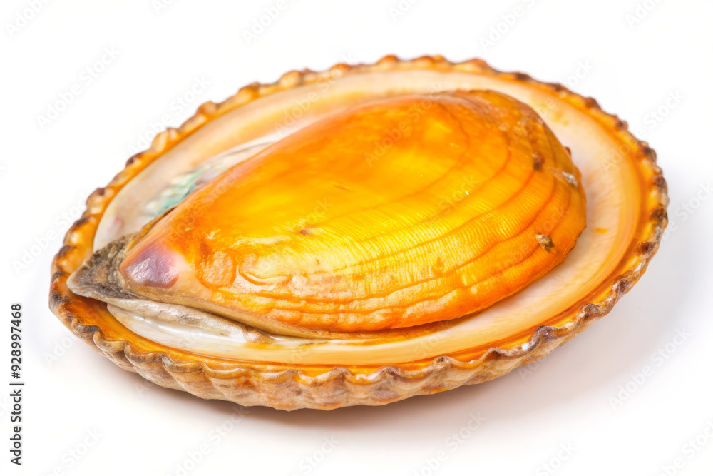 Golden Abalone Shell: A Natural Treasure - A close-up of a beautiful ...