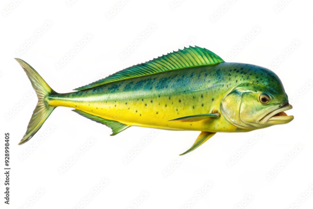 Freshly Caught Mahi-Mahi, Vibrant Green and Yellow Tropical Fish - A ...