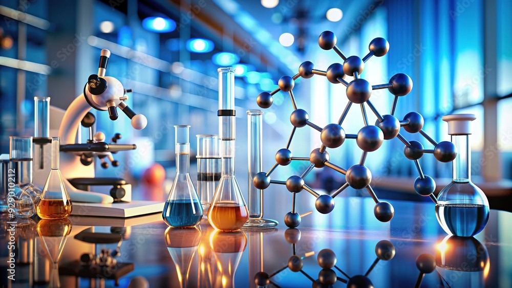 Microscopic view of NDMA (N-Nitrosodimethylamine) molecules, a ...