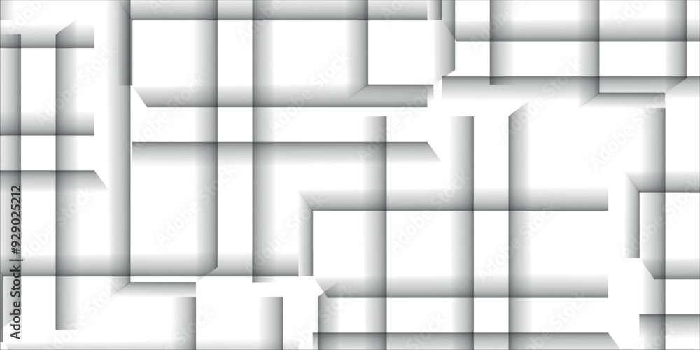 Paper sheet shadow effect. 3D line border shape. Transparent realistic ...