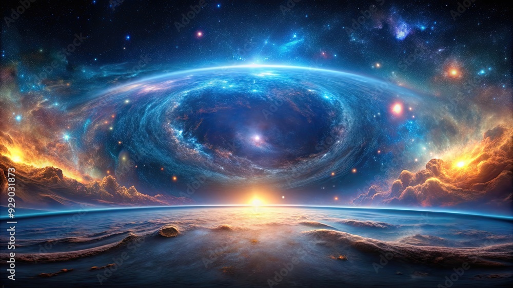 Panoramic virtual reality environment map of a stellar system and ...