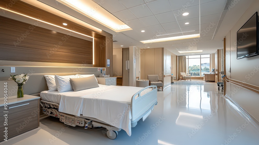 multi-building hospital complex with cohesive design elements and ...