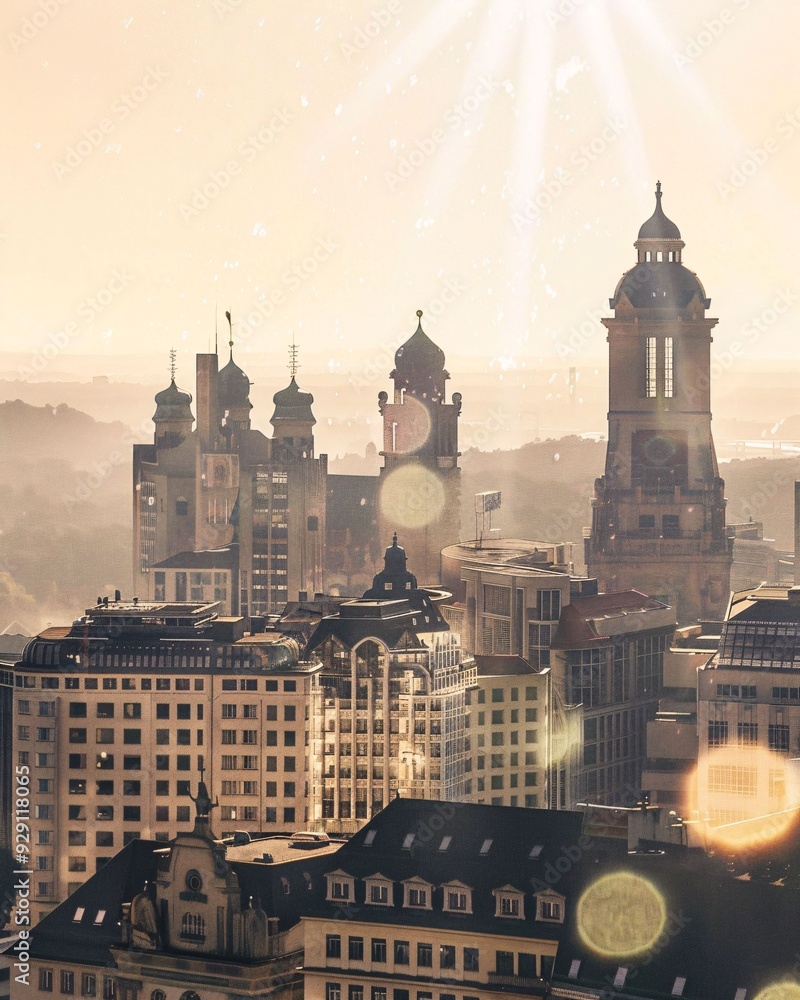 Leipzig: City Icons As Bright Blisters - A city with many tall ...