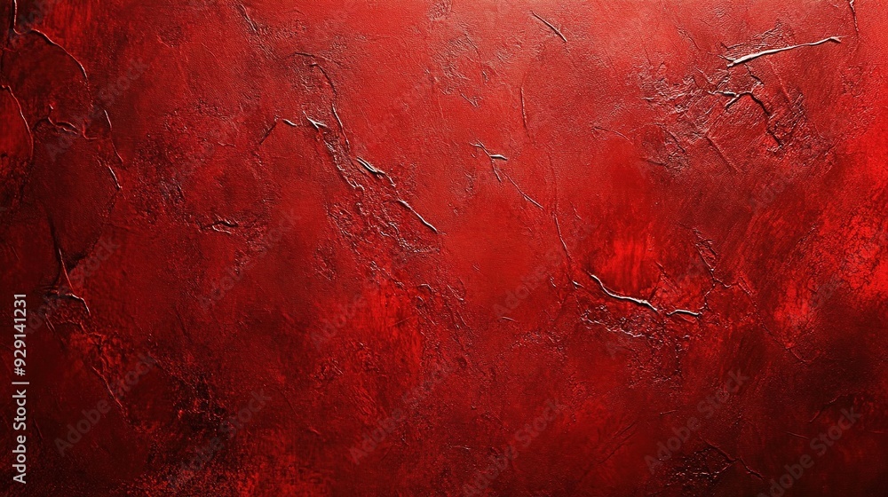 Crimson Texture: A vibrant red textured background with dark, abstract ...