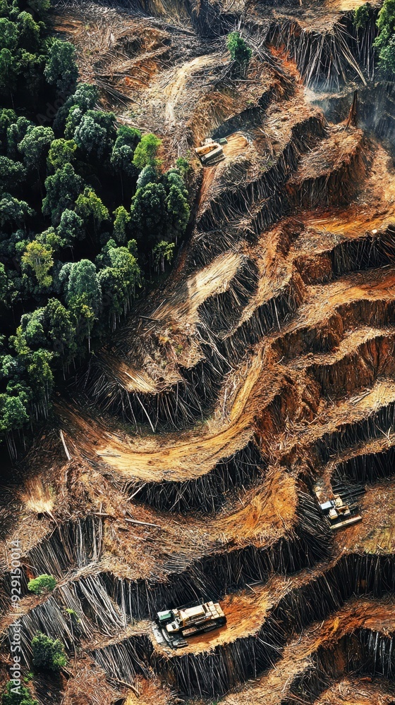 Heavy machinery clears land as dense forest shows signs of ...