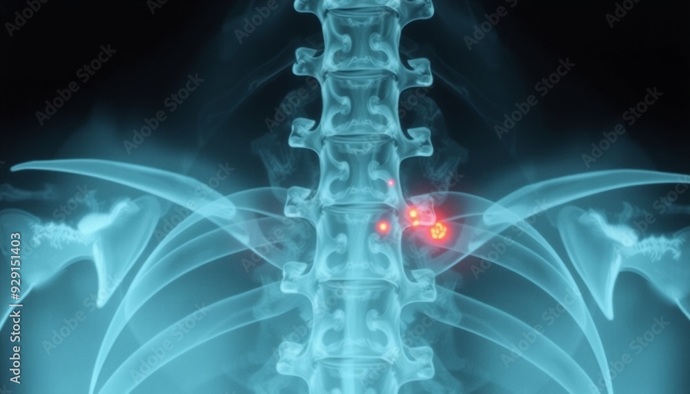 spine x-ray with spinal fracture bone displacement medical emergency ...
