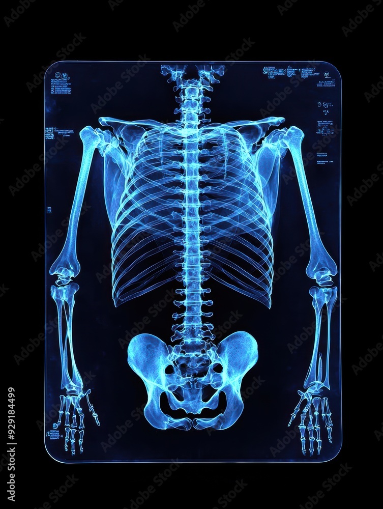 Cosmic Blueprint - Abstract X-Ray Style of Floating Blue Card with ...