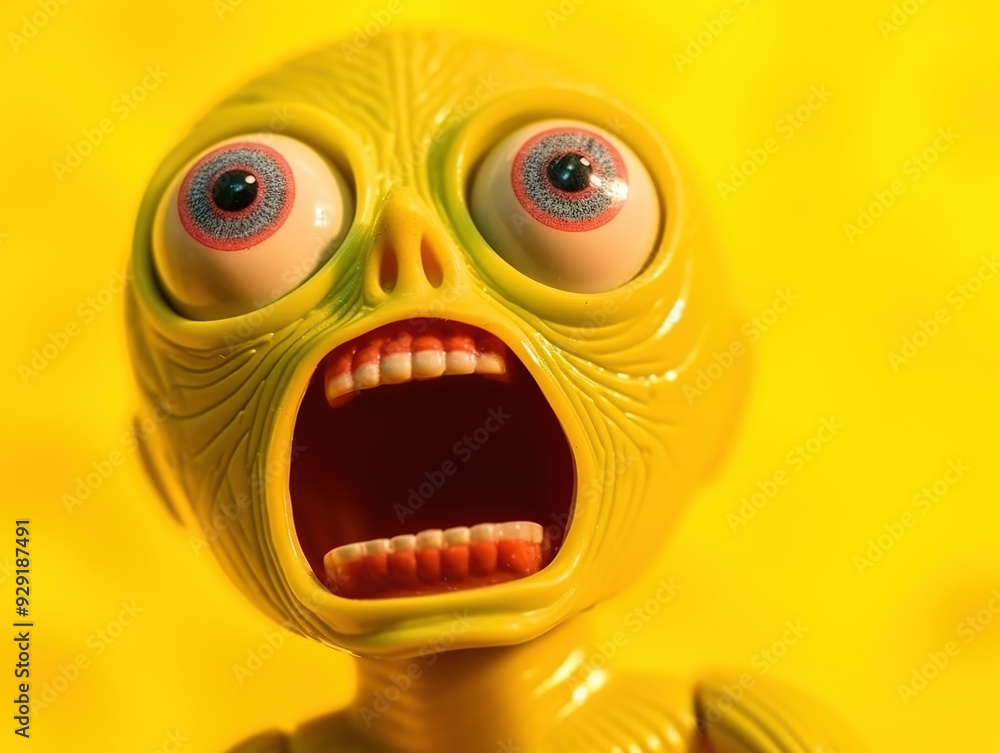 Shocked, scared or startled emoji with mouth wide open and eyes bulging ...