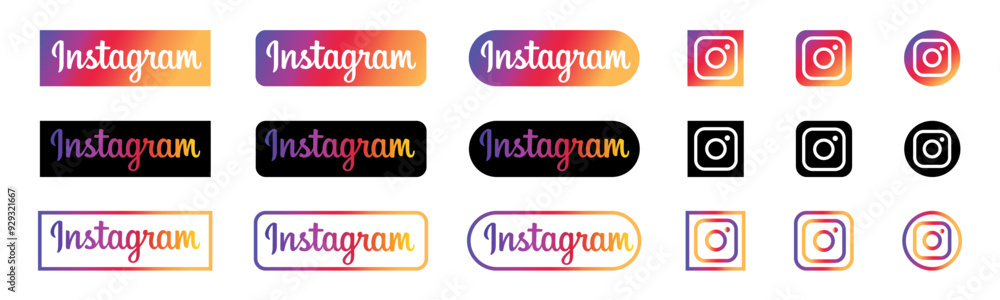 instagram icon. Instagram logo. instagram vector editorial sign of ...