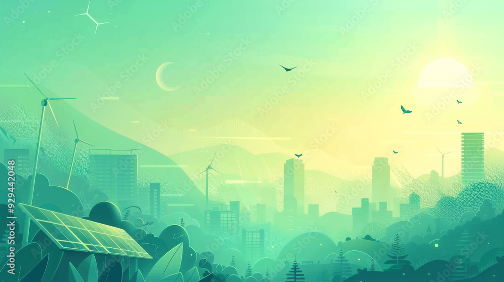 feature a clean and fresh look with blue and green as the main theme ...