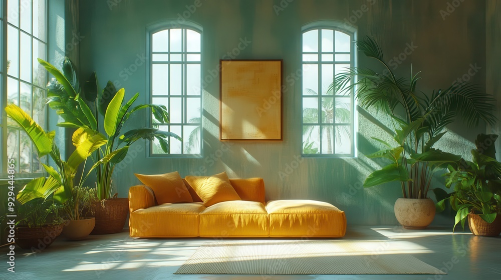 minimalist loft apartment muted earth tones sleek furniture large ...